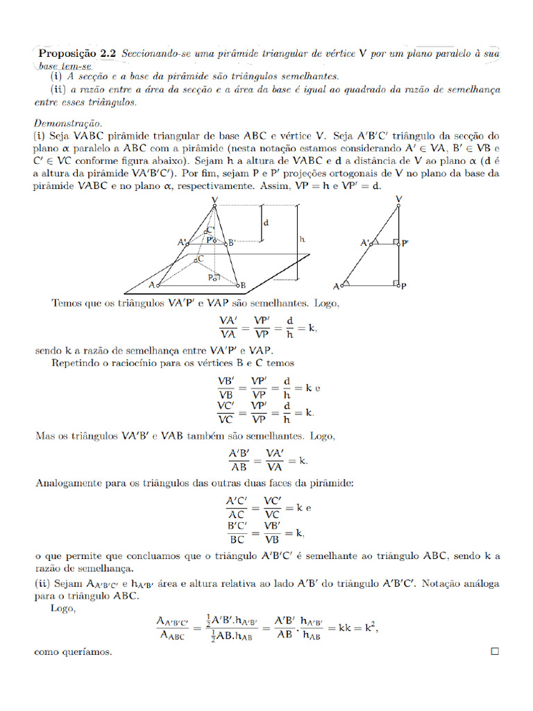 Volume Piramide, Tronco Do Prisma e Tronco Da Pirâmide | PDF