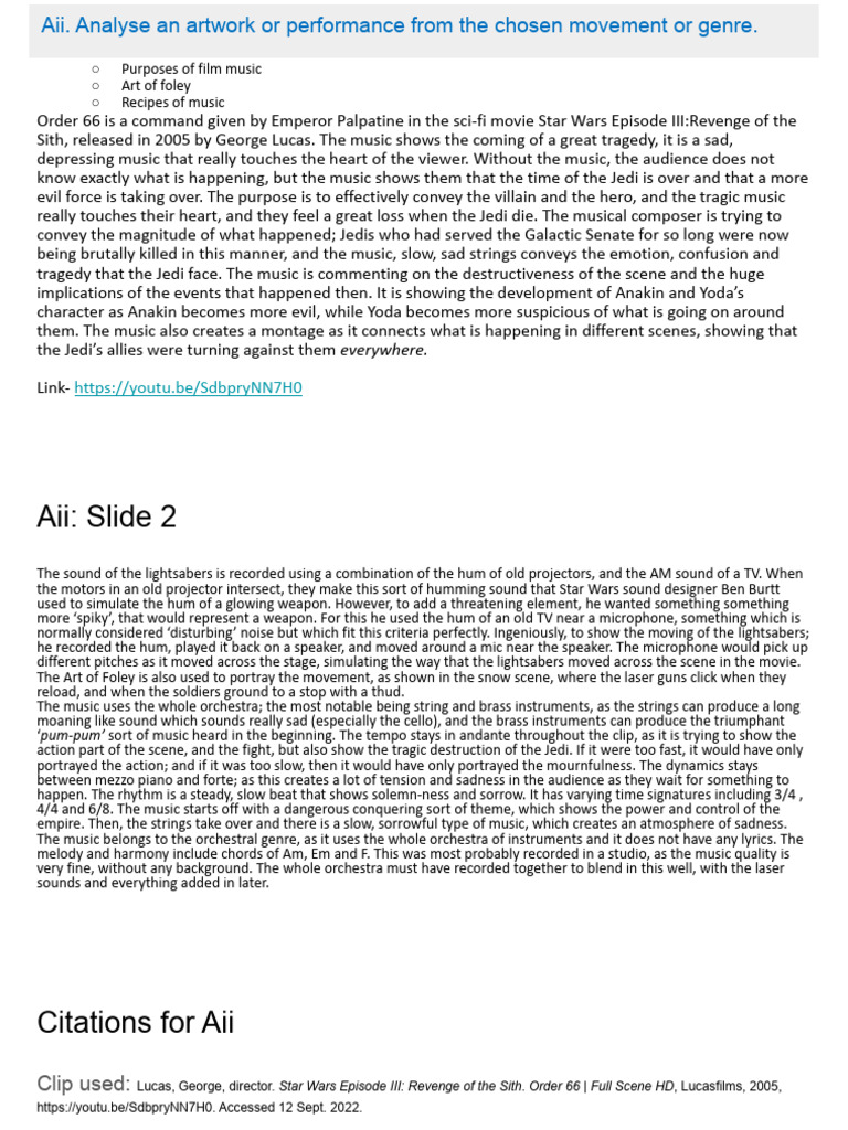 Aarav R. Music Aii SA - Grade 8 | PDF | Jedi | Darth Vader