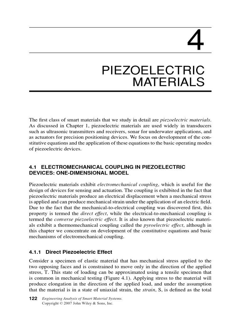Understanding Piezoelectric Materials | PDF | Piezoelectricity ...