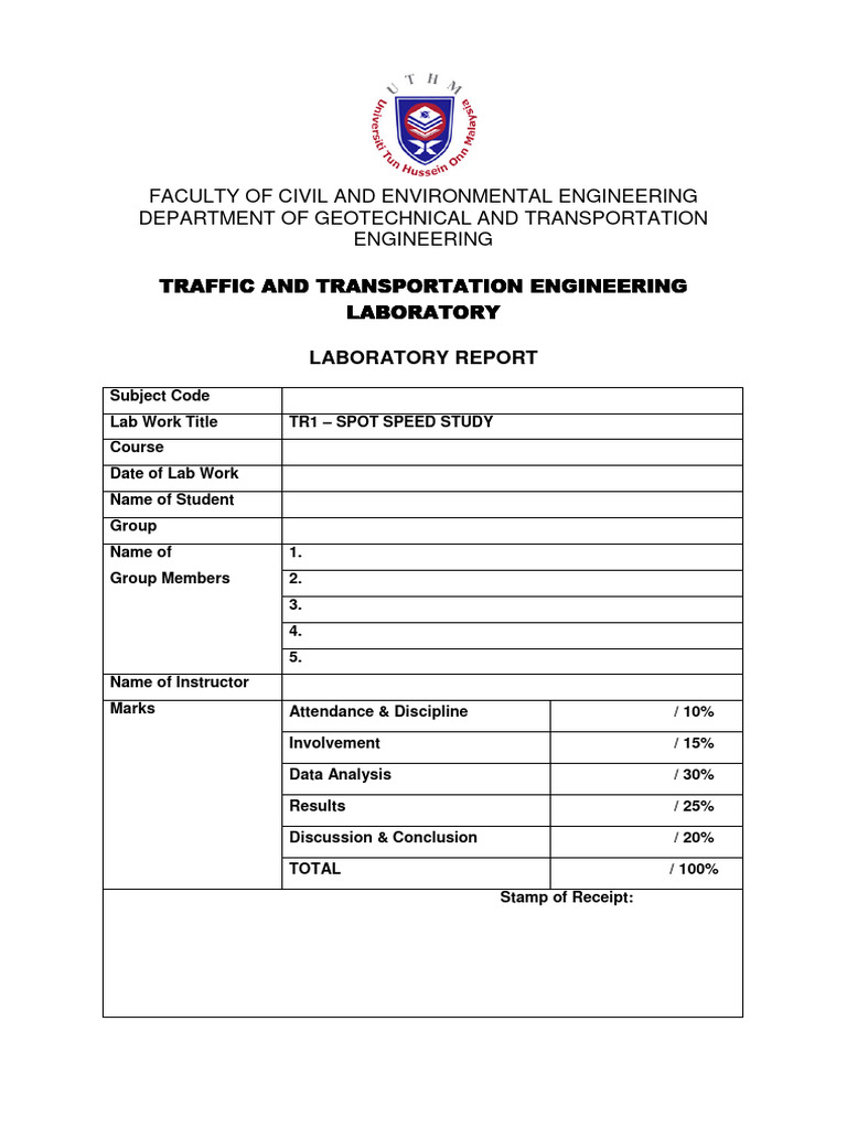 Spot Speed Study Report | PDF | Traffic | Median