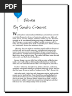 Eleven by Sandra Cisneros PDF | PDF | Language Arts & Discipline