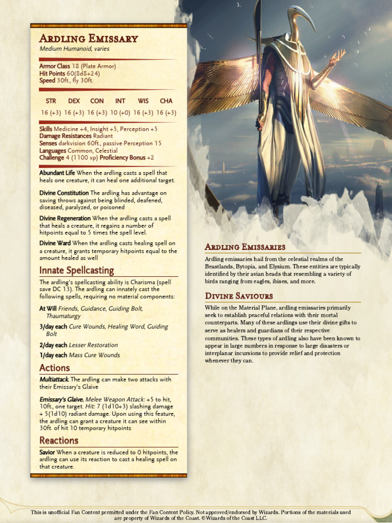 Ardling Emissaries Overview | PDF