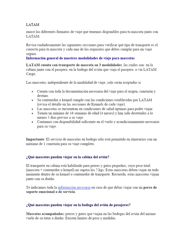 LATAM | PDF | Mascota | Rabia