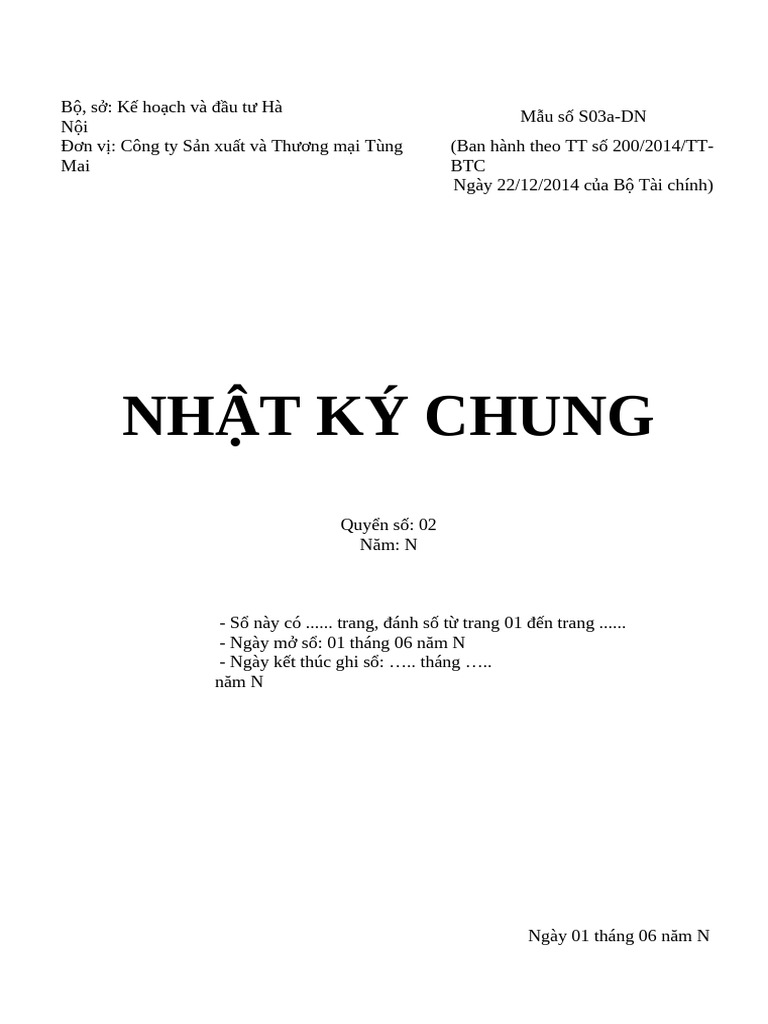 So Nhat Ky Chung | PDF