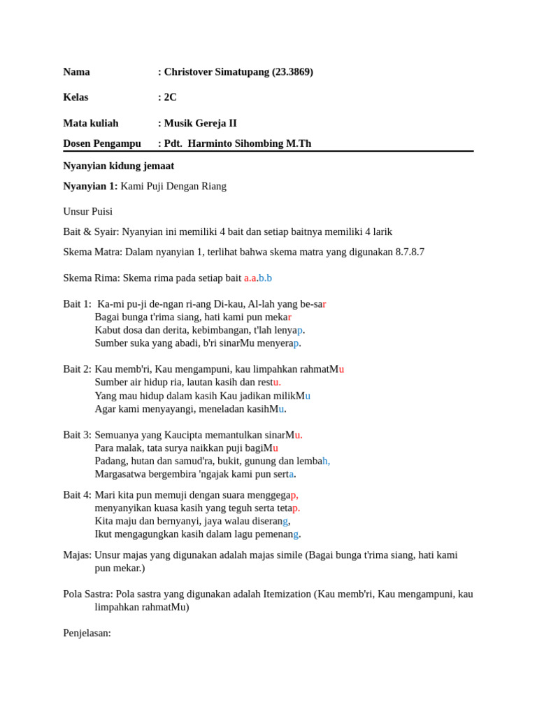 Christover Simatupang. Muger II | PDF