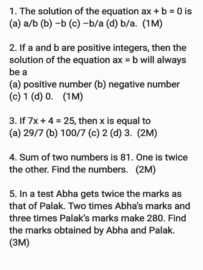 Equation Test 2 | PDF