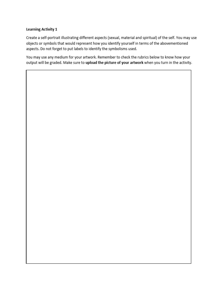 Learning Activity in UTS With Rubrics | PDF