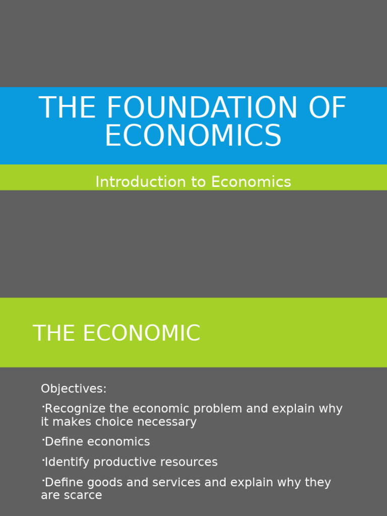 Introduction To Economics | PDF | Economics | Labour Economics