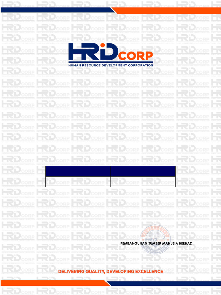 HRDF Training Provider Certificate | PDF