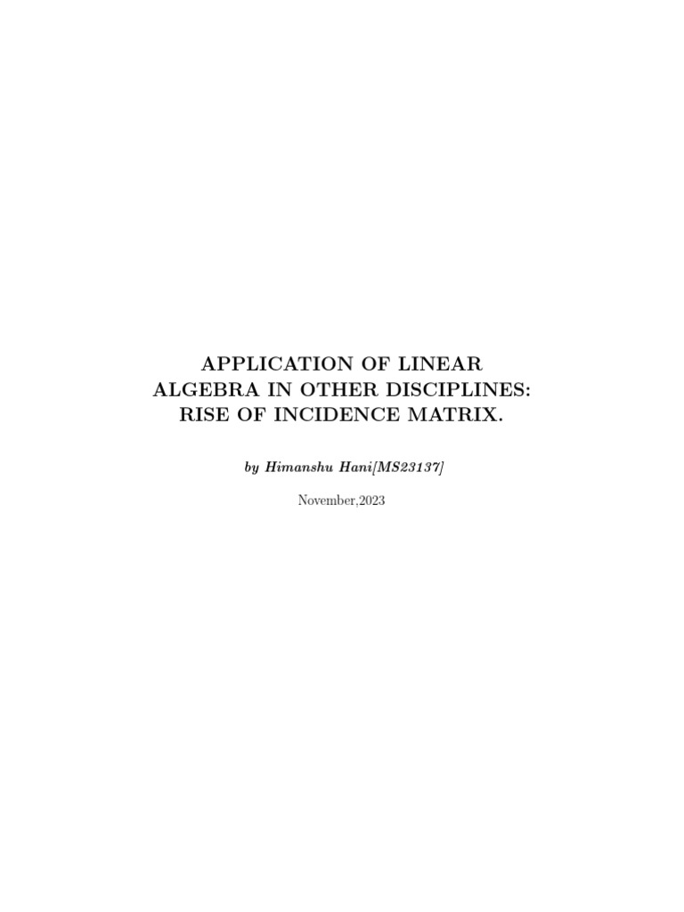 Creative Assignment For MTH 101 | PDF | Matrix (Mathematics) | Algebra