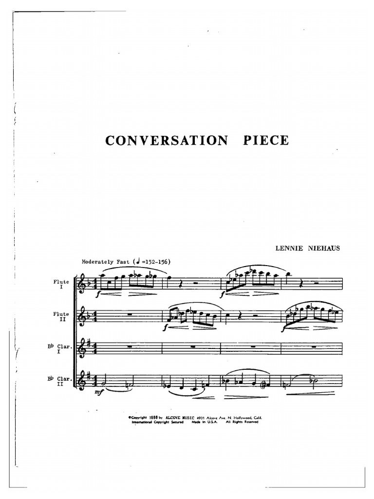Niehaus Conversation Piece | PDF