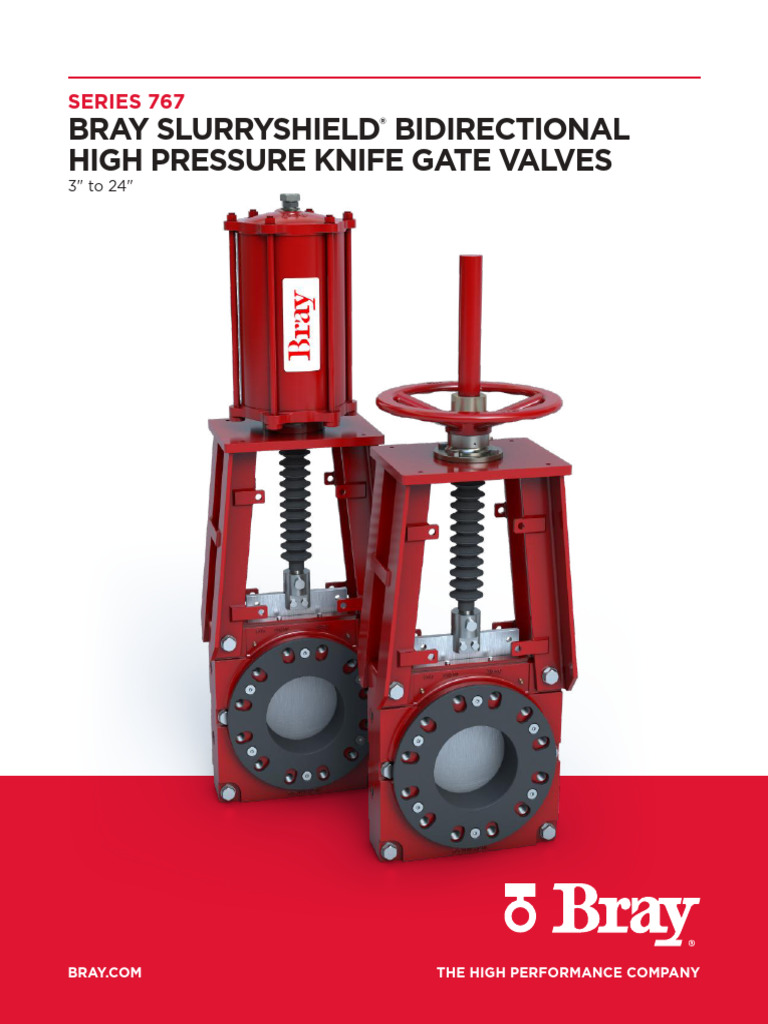 Bray Series 767 Knife Gate Valves | PDF | Valve | Washer (Hardware)