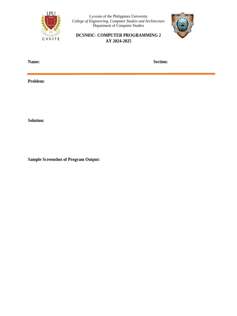 Activity Template | PDF