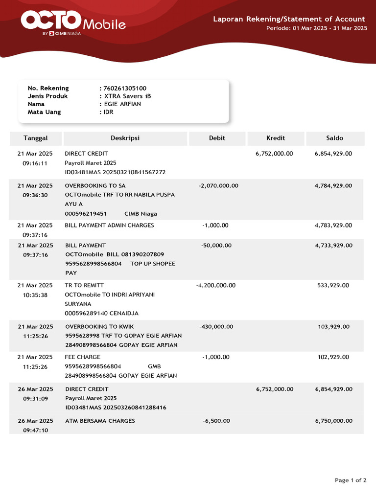 CASA Statement Mar2025 18062025192501 | PDF