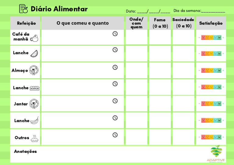 6 Diário Alimentar | PDF