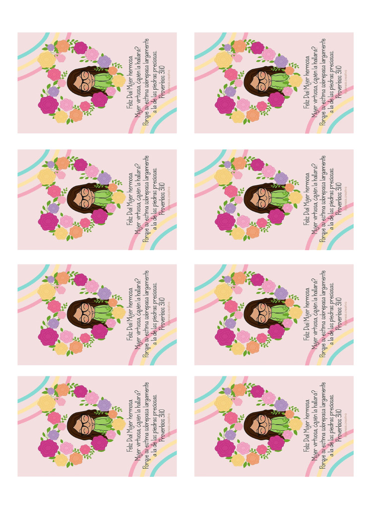 Tarjeta Dia De Las Madres Pdf