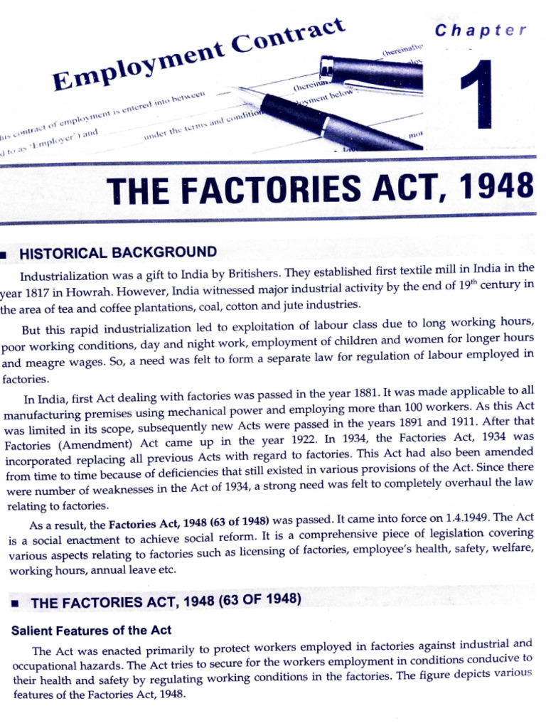The Factories Act 1948 | PDF