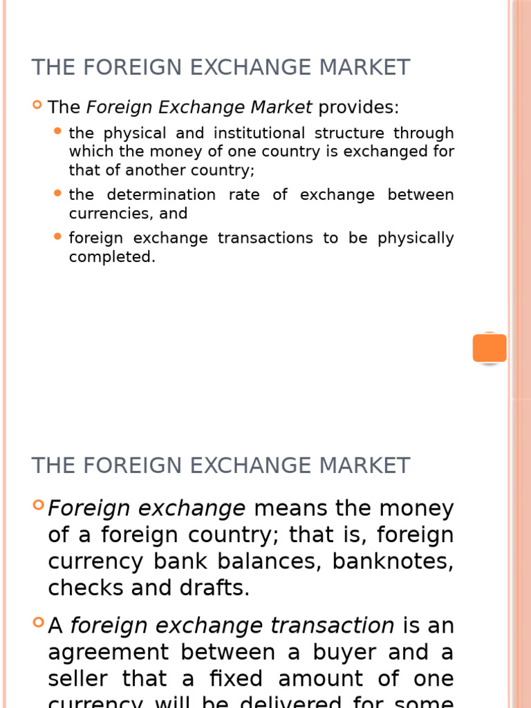 Foreign Exchange Market | PDF | Foreign Exchange Market | Exchange Rate