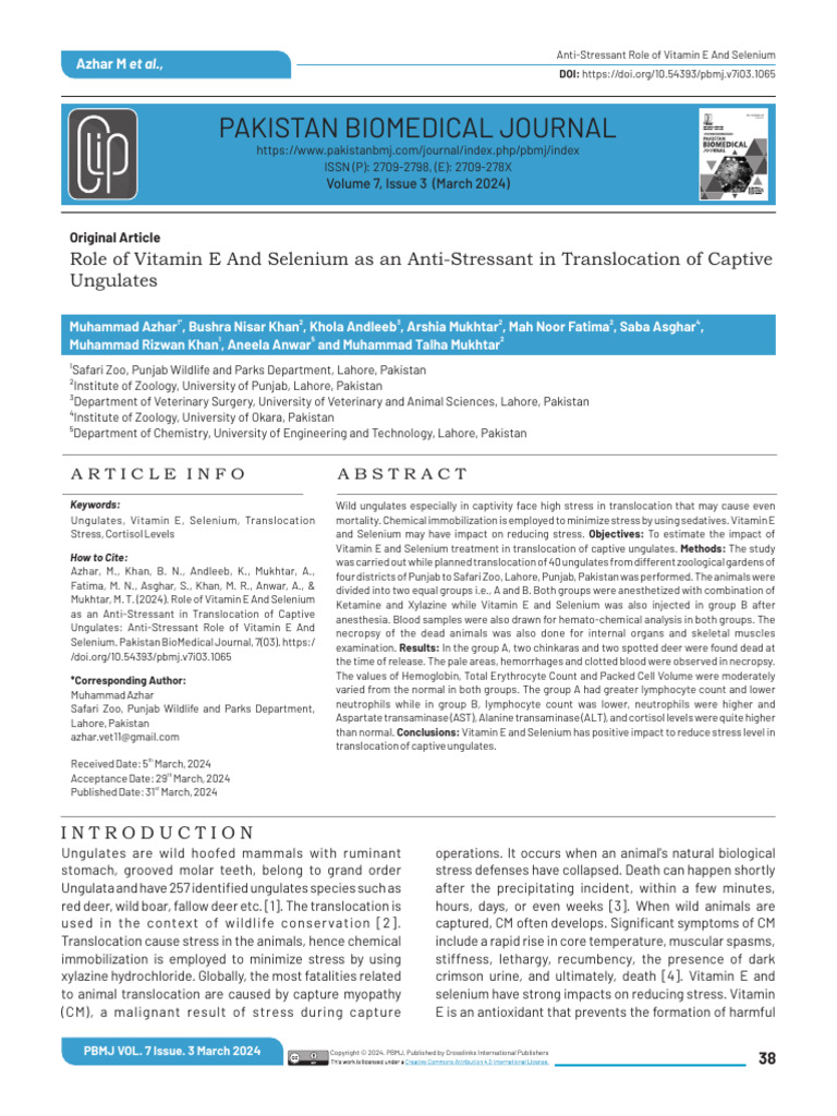 08 Role of Vitamin E and Selenium As An Anti-Stressant in Translocation ...