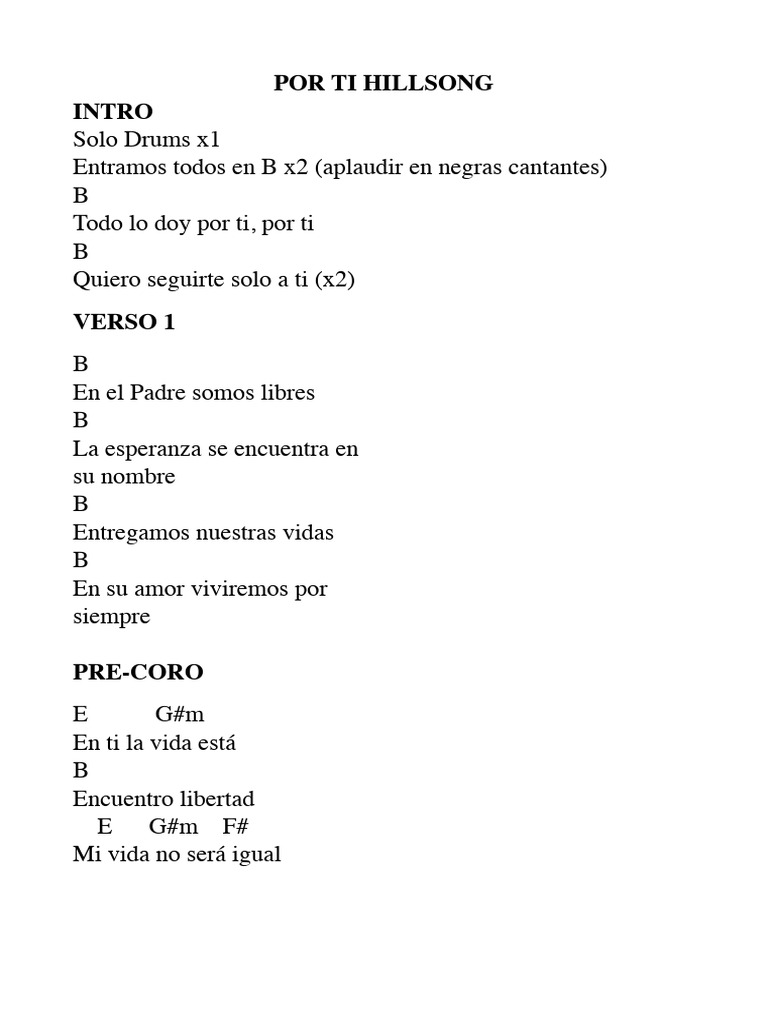 Por Ti | PDF