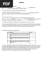 Declaration Form Aadhar Limit Cross | PDF