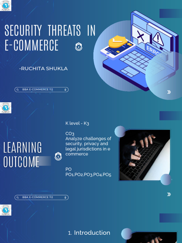SECURITY Threats in E-Commerce-Compressed | PDF | Malware | Security