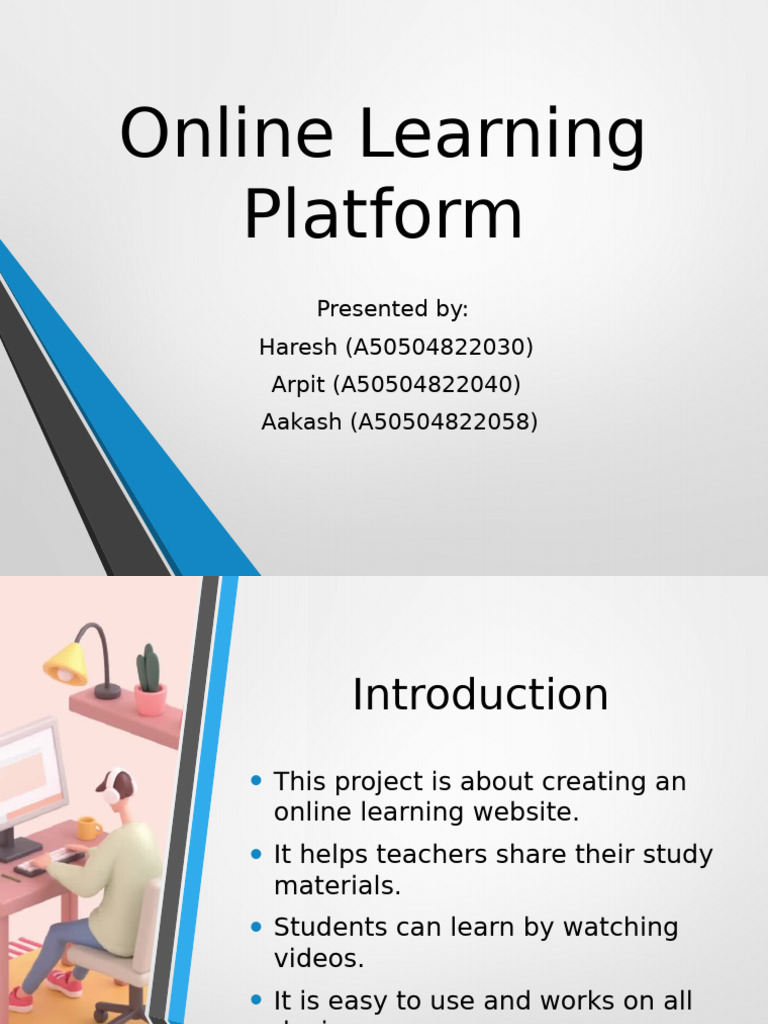 Online Learning Platform Pdf