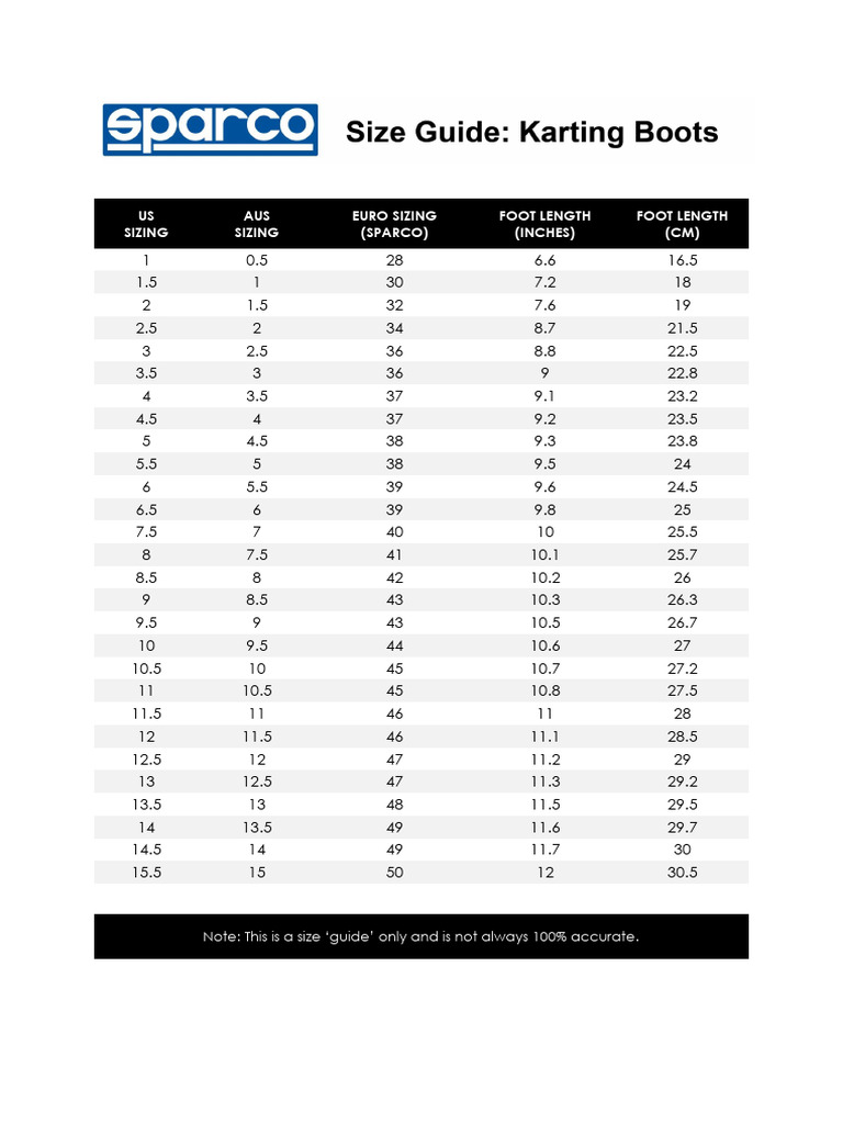 Shoe Size Conversion Chart Guide | PDF