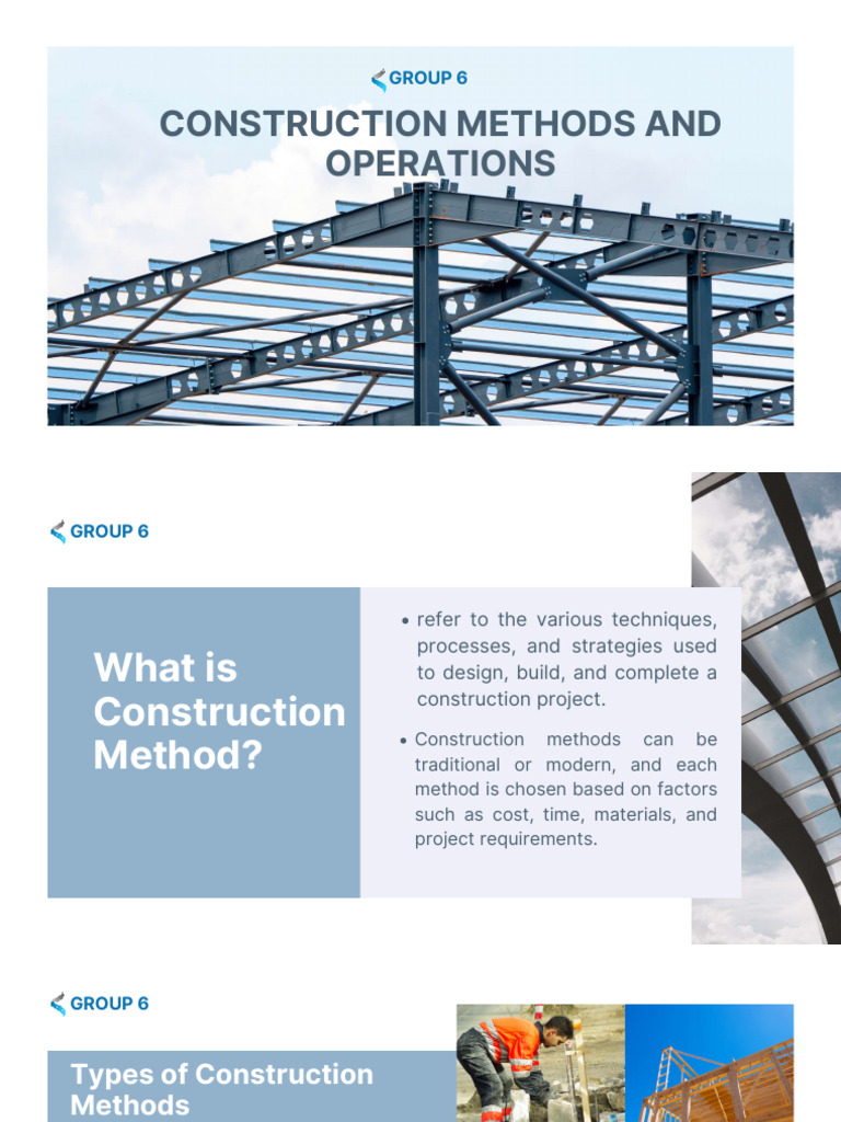 Construction Methods and Operations Guide | PDF | Project Management ...