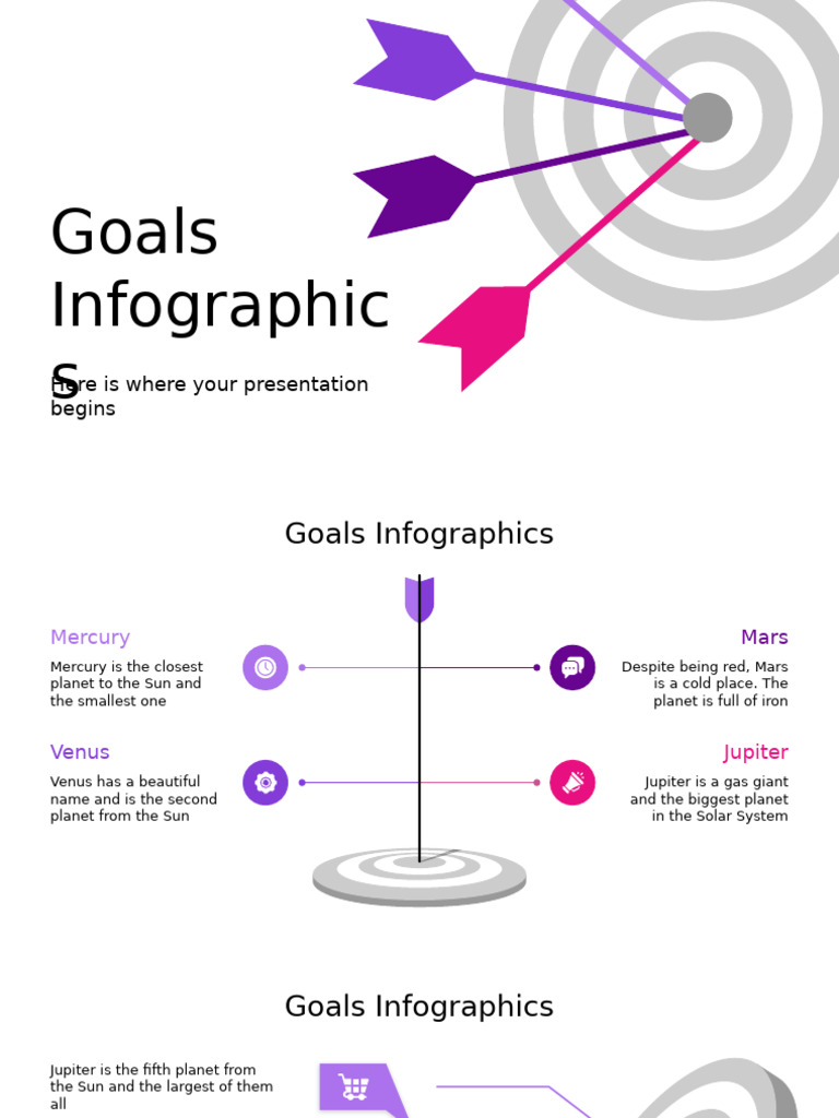 Goals Infographics by Slidesgo | PDF | Planets | Solar System