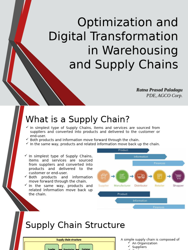 Optimization and Digital Transformation in Warehousing and Supply Chains | PDF | Warehouse ...
