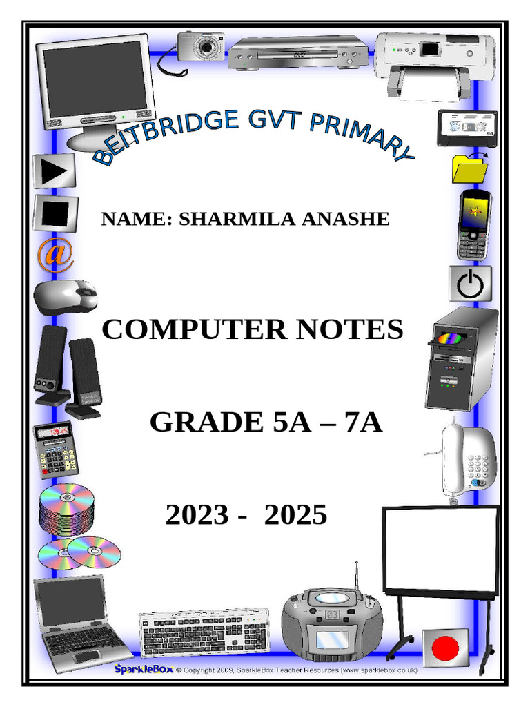 Cover Page Grade 5a | PDF