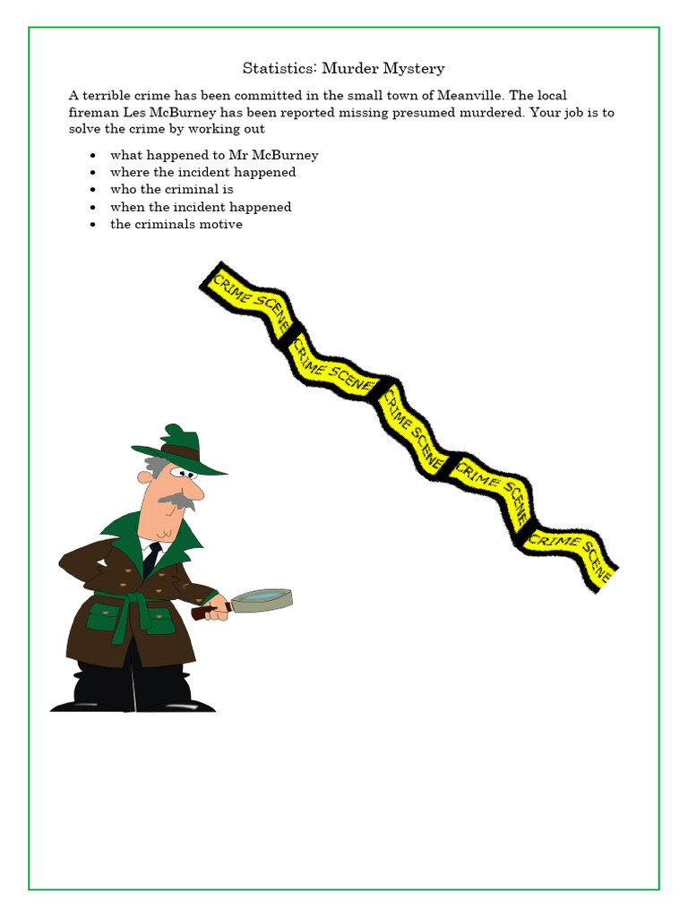 Statistics: Murder Mystery | PDF | Data