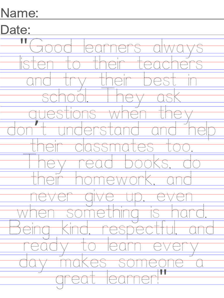 Cursive Workbook A4 (210 X 148 MM) | PDF