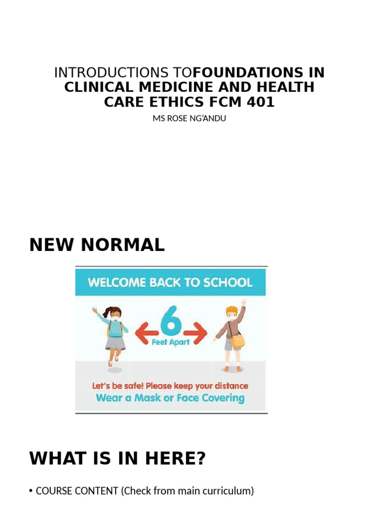 Foundations In Clinical Medicine And Health Care Ethics 2024 Pdf