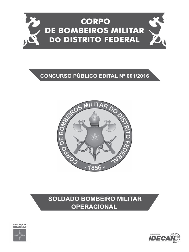 IDECAN - 2017 - CBM-DF - Soldado Operacional - Português e Matemática | PDF