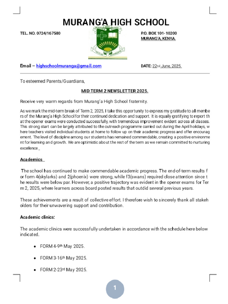 Newsletter Mid Terhoenix | PDF