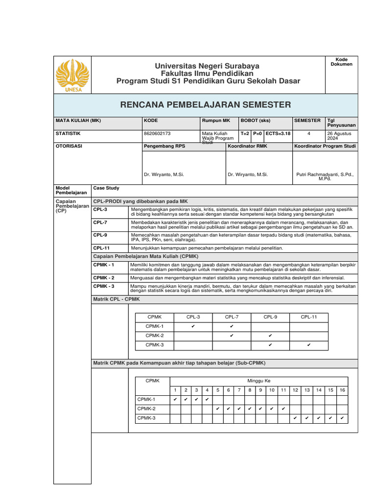 Rps Obe Statistik | PDF