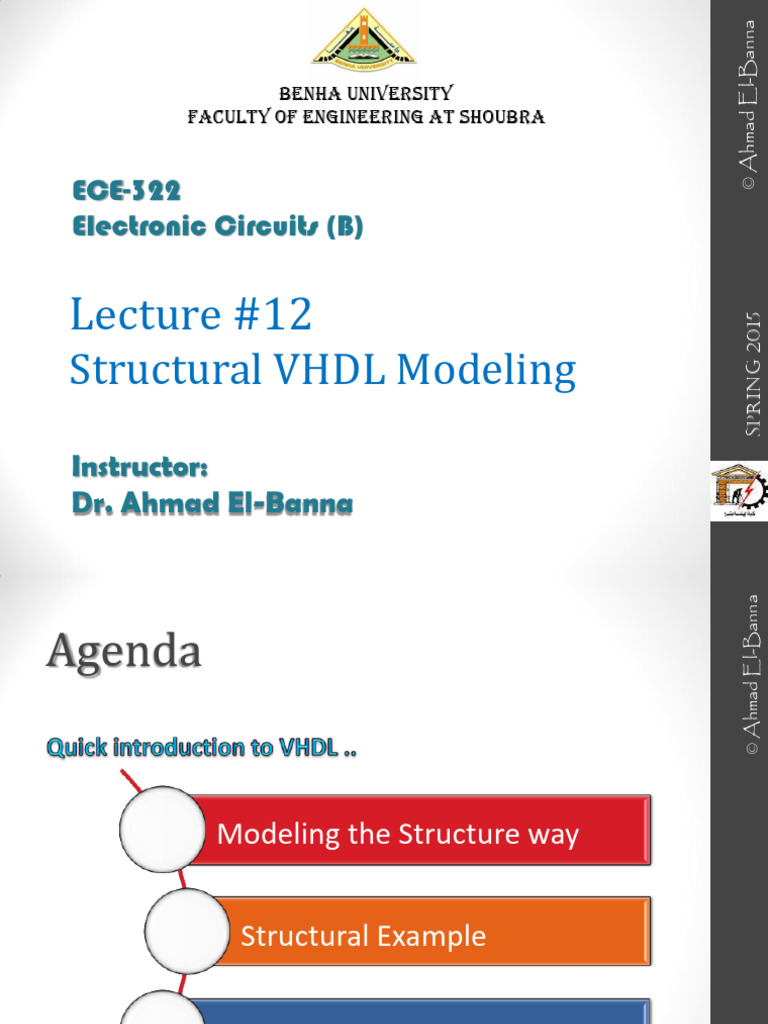 2c Structural Modelling VHDL Example | PDF | Multiplication | Vhdl