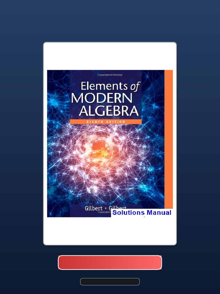 Get Test Bank For Elements of Modern Algebra 8th Edition Linda Gilbert ...