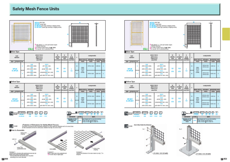 Katalog Safety Fence Misumi | PDF | Machining | Metalworking