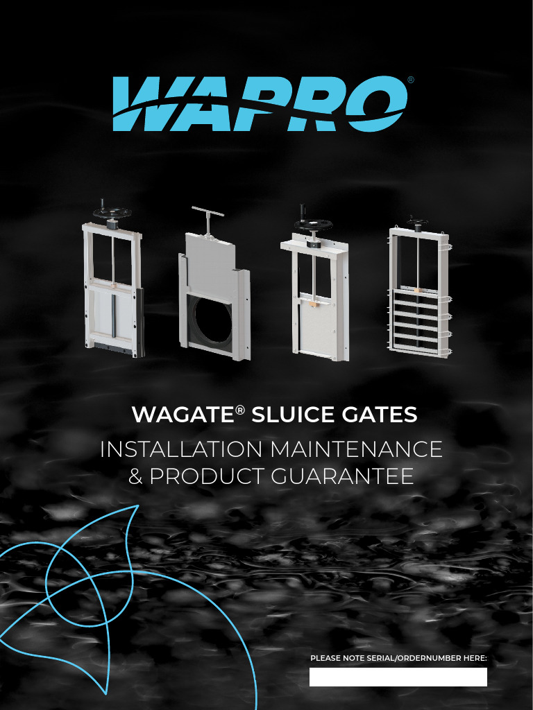 Sluice Gates - Installation Maintanance and Product Guarantee | PDF ...