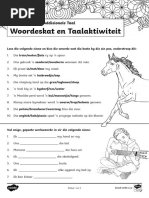 Afrikaans Hersiening Term 3 - Graad 10 Taal | PDF
