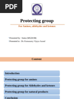 Protecting Groups | PDF | Amine | Organic Chemistry