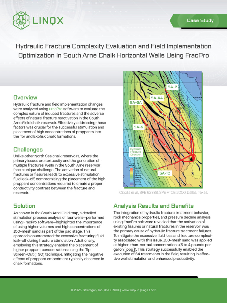 FracPro Optimization in South Arne Wells | PDF | Fracture