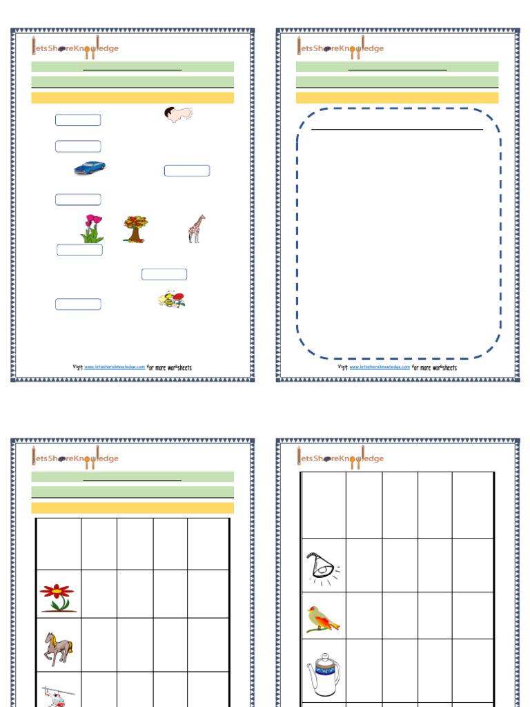 Grade 1 Living and Nonliving Things Science Printable Worksheet 1 ...