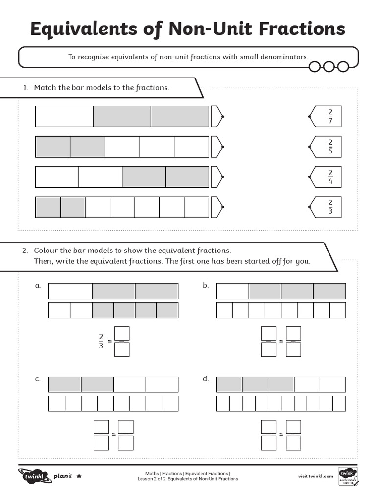 T M 34947 Equivalents of Non Unit Fractions Differentiated Maths ...