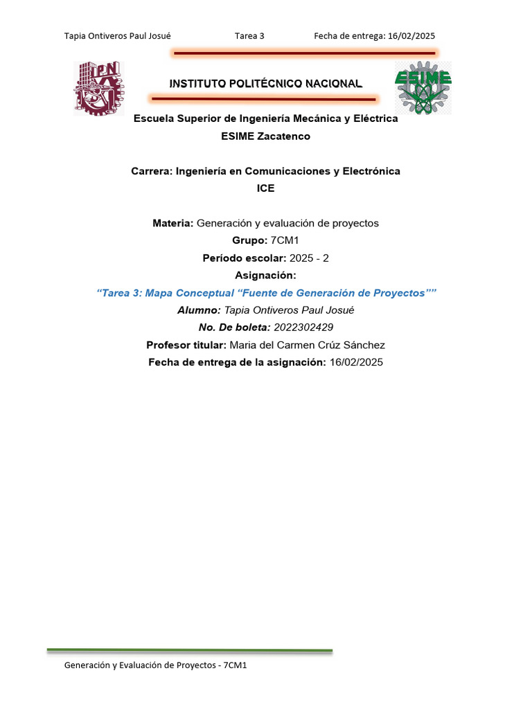 Tarea3 GyEProyectos | PDF