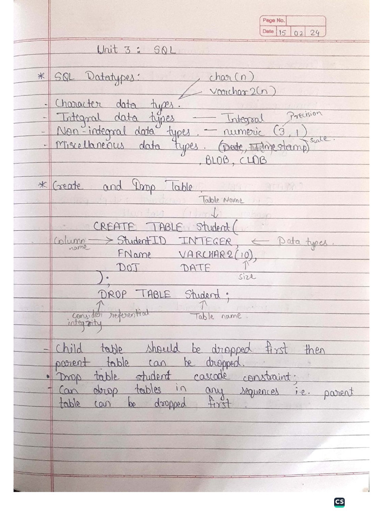 DBMS Student Book | PDF