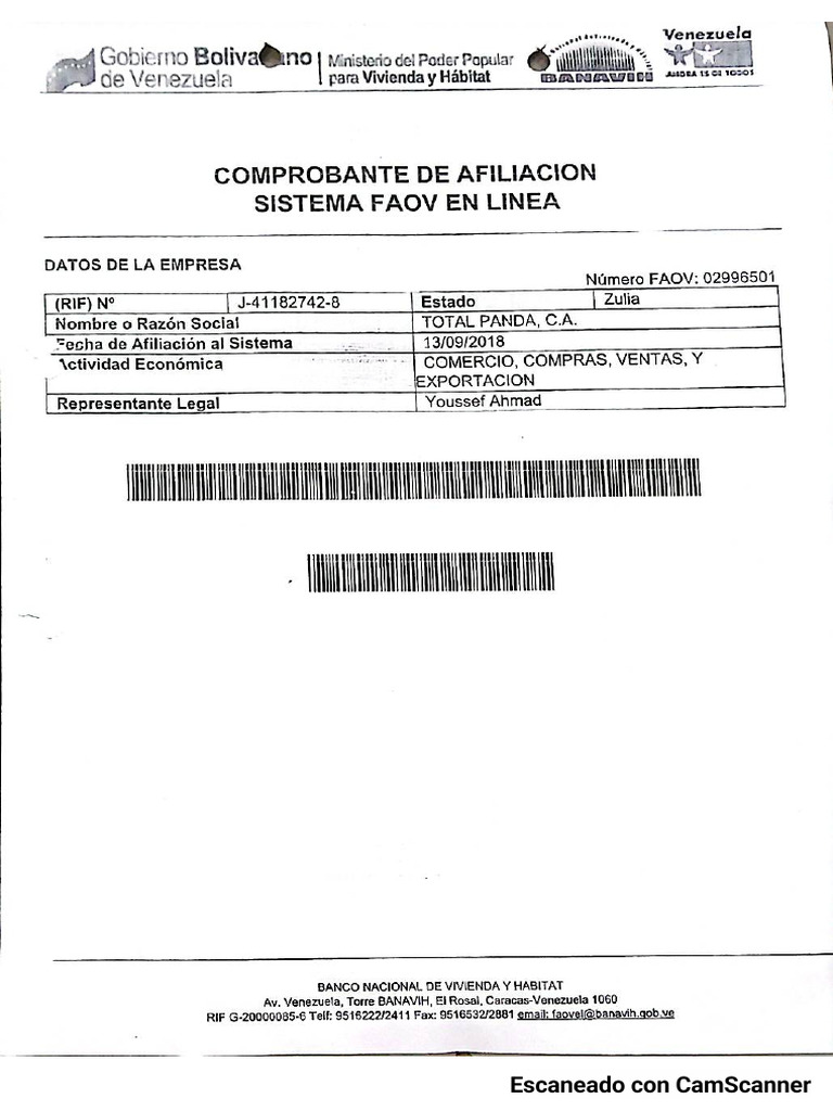 INSCRIPCIÓN Banavih | PDF